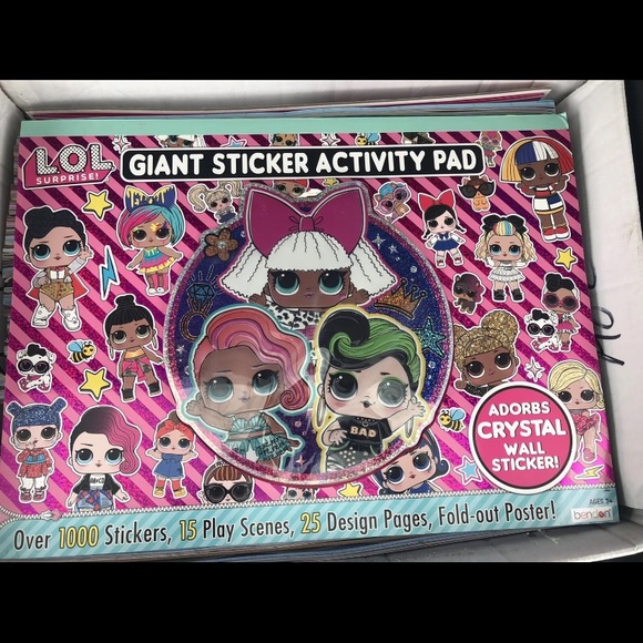 Other | Lol Surprise Giant Sticker Activity Play Scene 100 Stickers ...